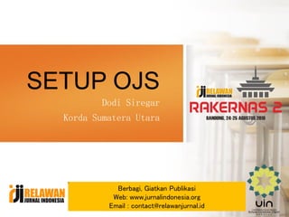 CARA MUDAH SETTING OJS | PDF