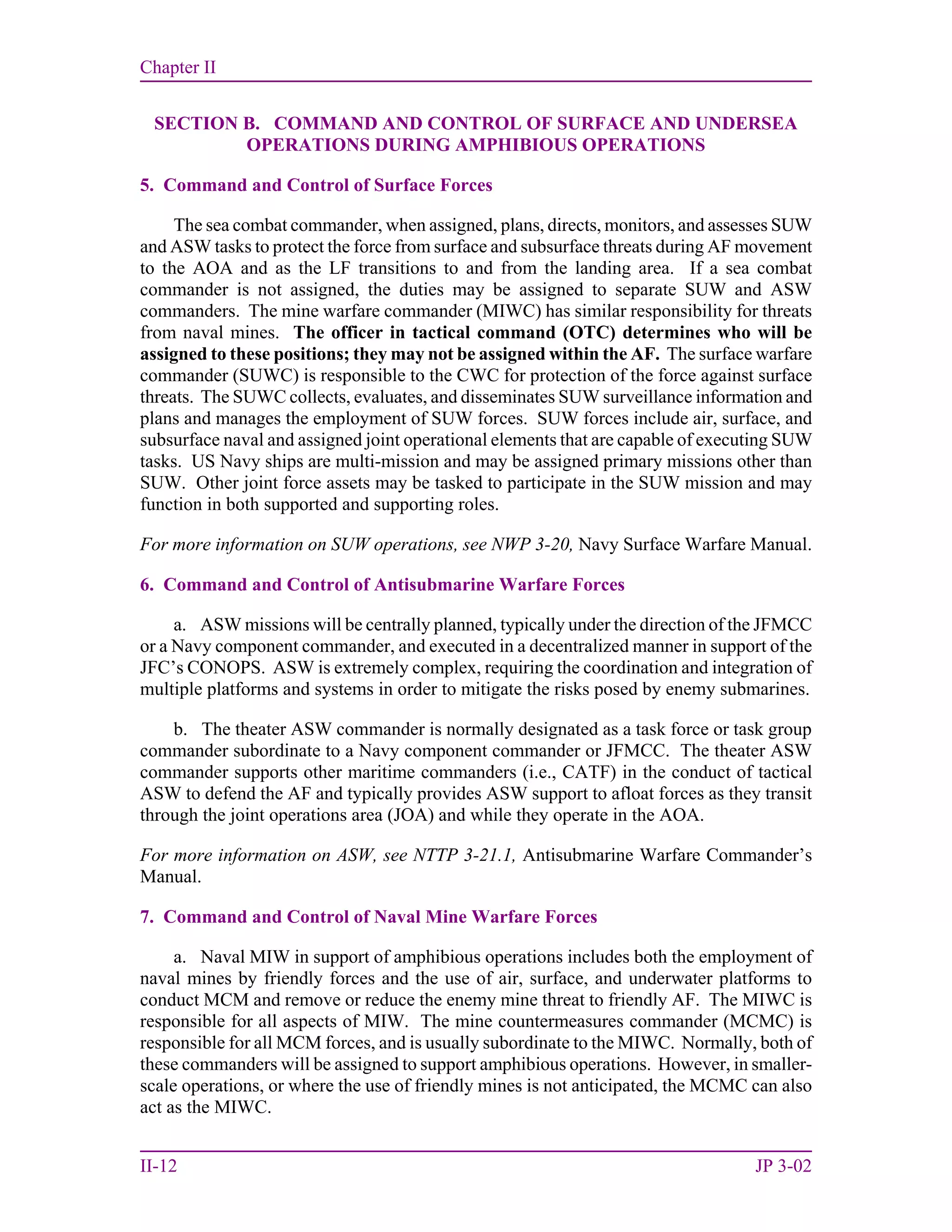 DOD Joint Doctrine on Amphibious Operations (Aug 2014) | PDF