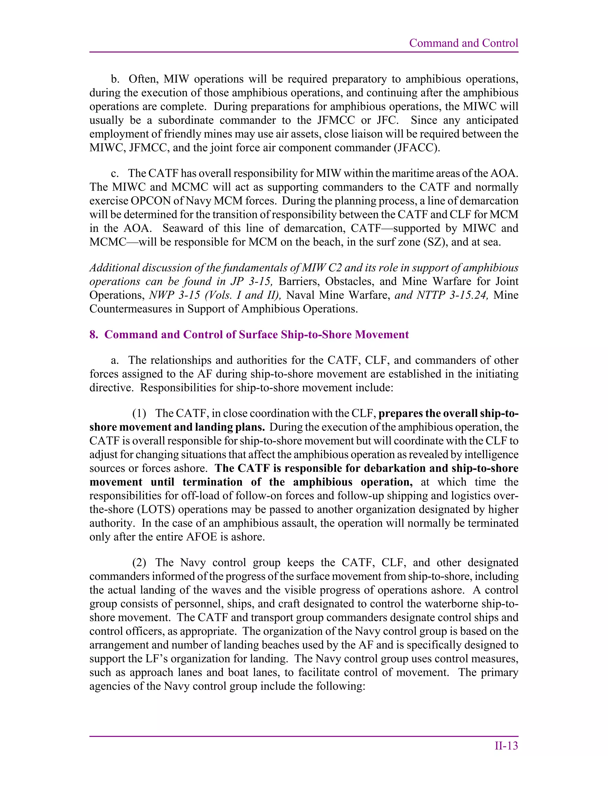 DOD Joint Doctrine on Amphibious Operations (Aug 2014) | PDF