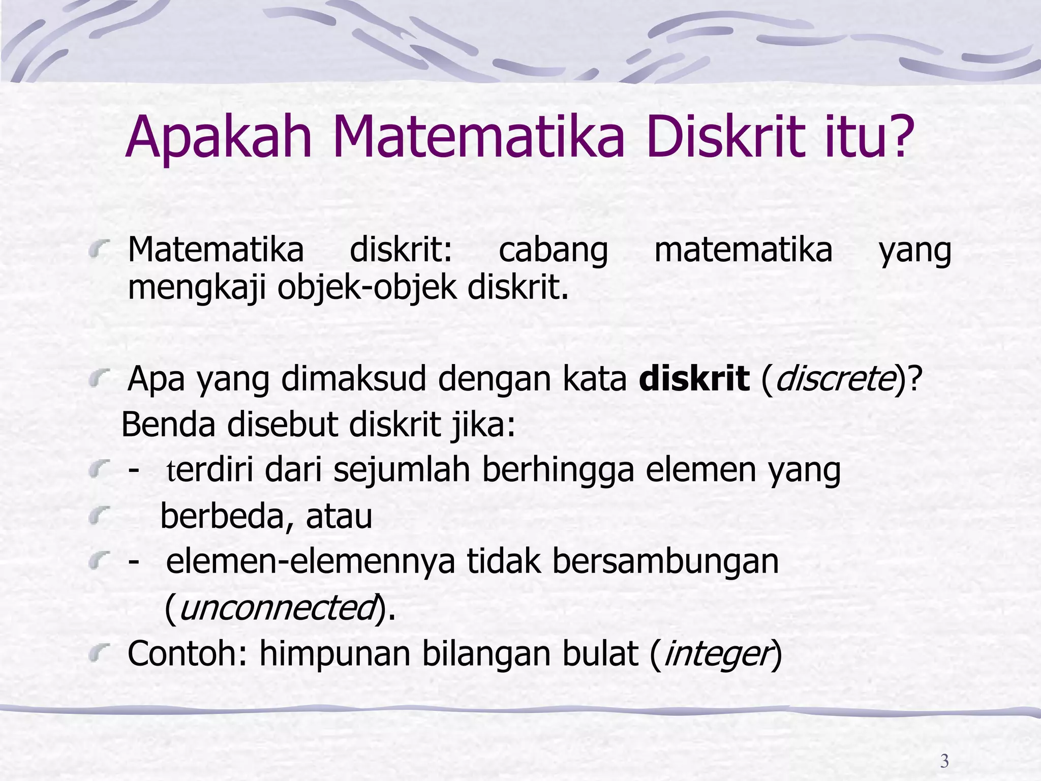 Pengantar matematika diskrit | PDF