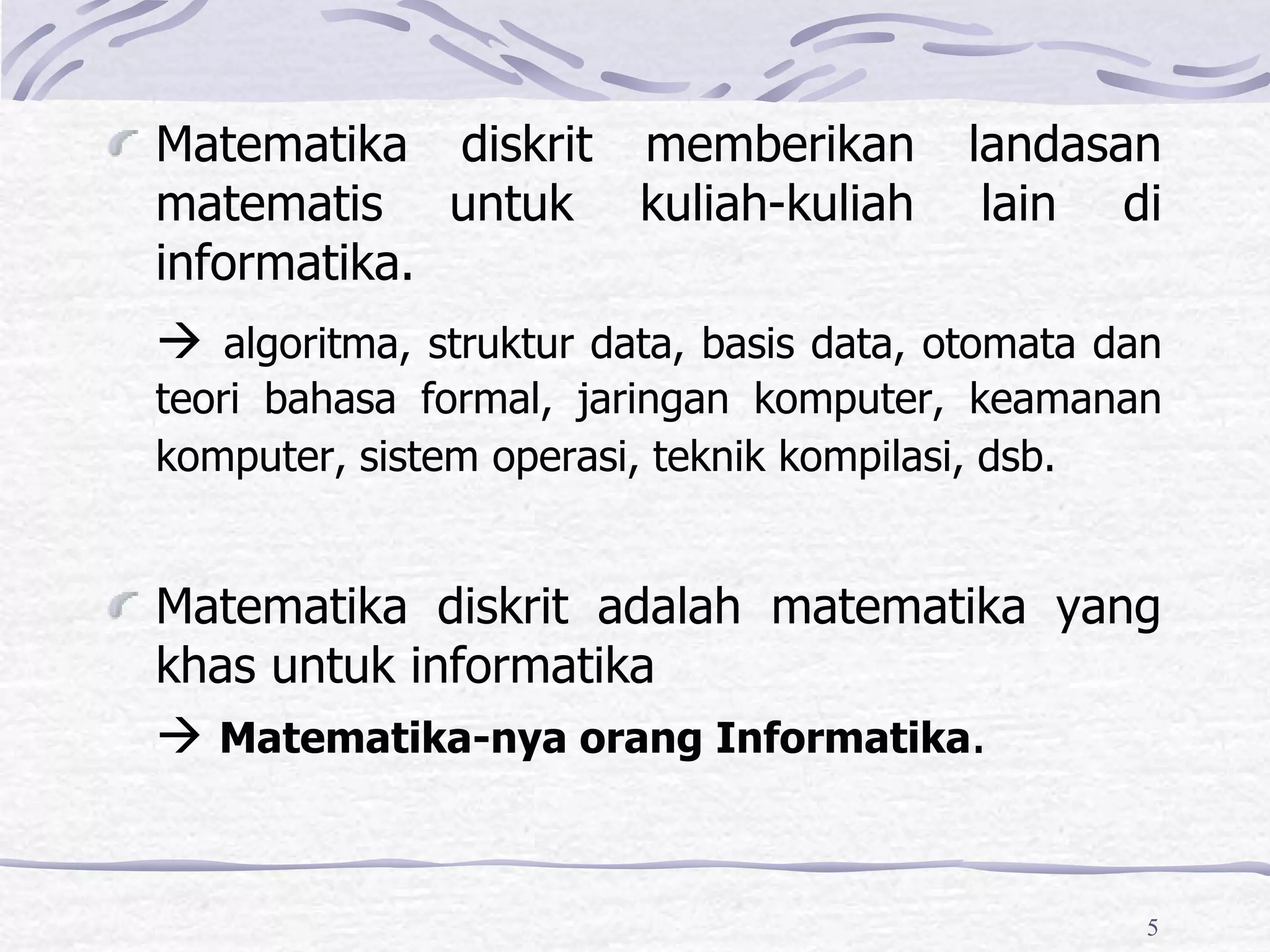 Pengantar matematika diskrit | PDF
