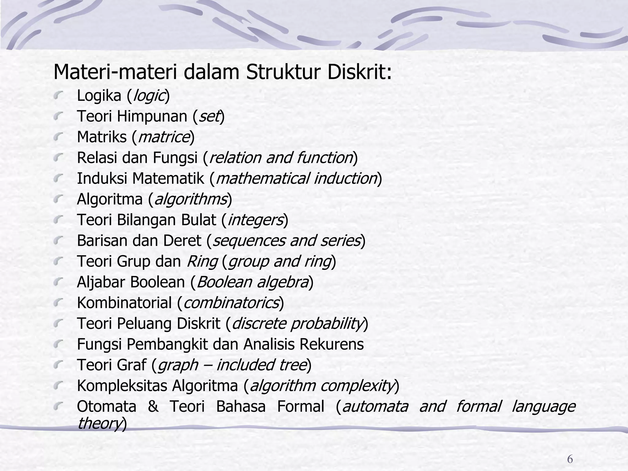 Pengantar matematika diskrit | PDF