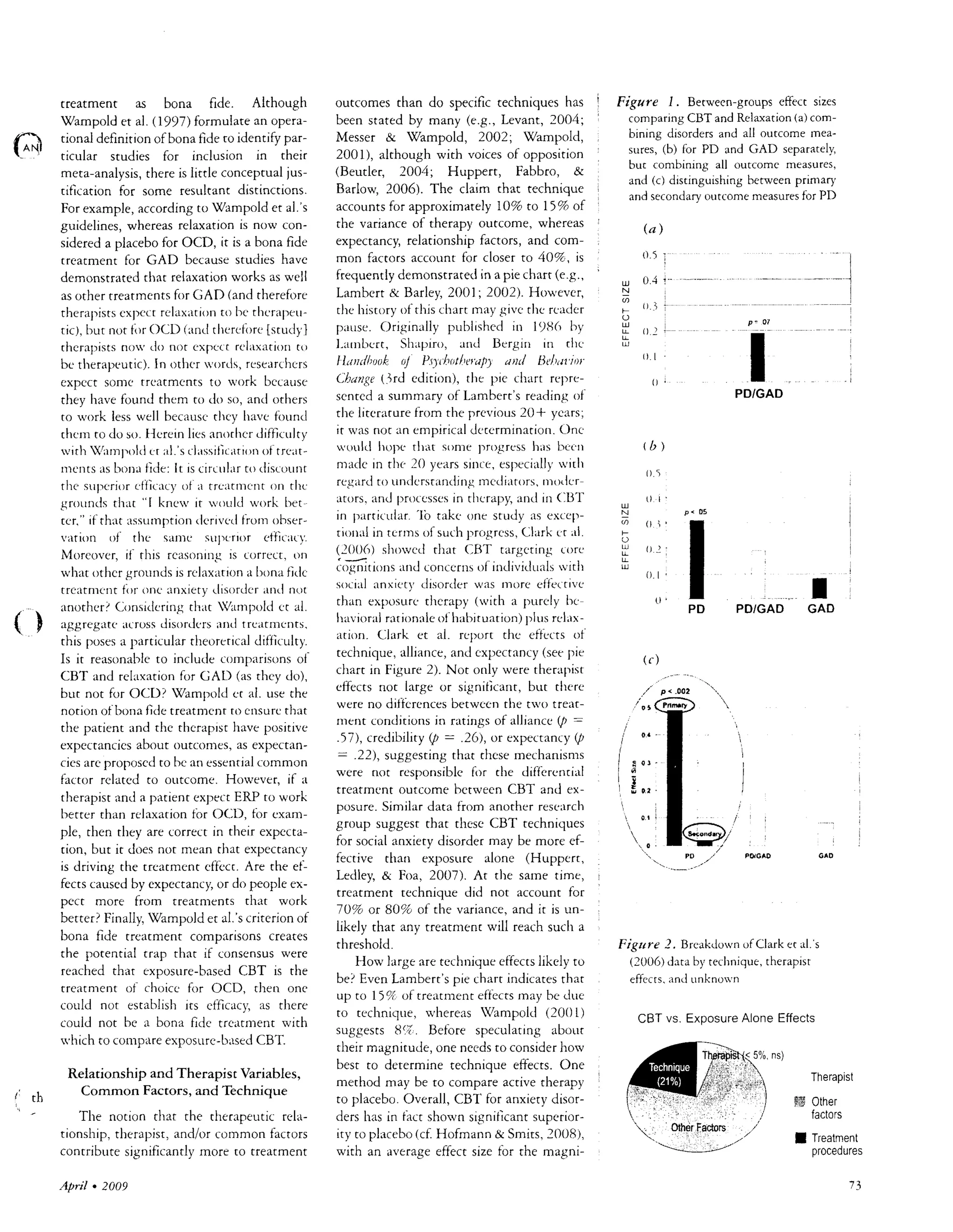 Behavior Therapist (April 2009) | PDF