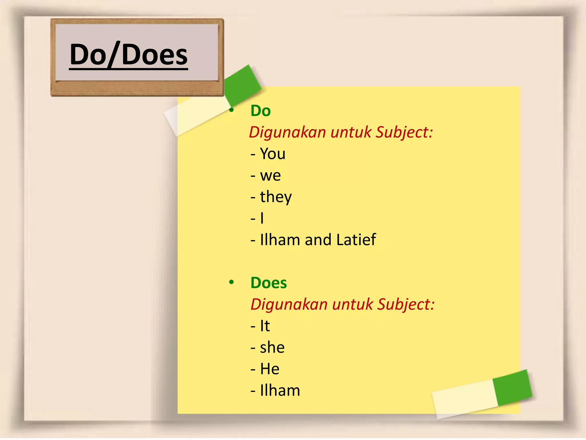 Do does | PPT