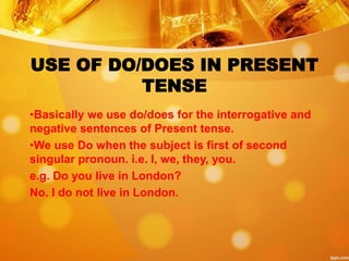 Use of Do/does | PPTX