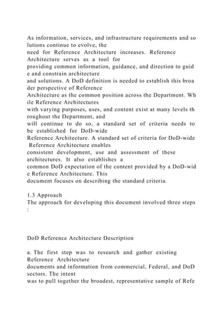 DoD Reference Architecture Description Office of the A.docx