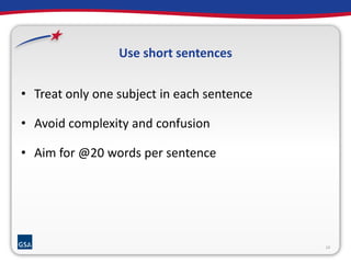 GSA Plain Language Briefing | PPT