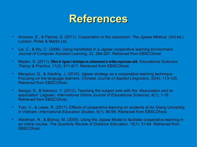 Jigsaw Cooperative Learning | PPT