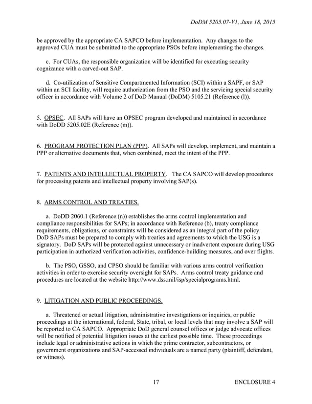Do d special access program security manual dodm 5205-07-v1 | PDF | Operating Systems | Computer ...