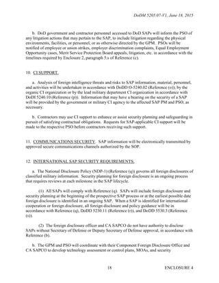 Do d special access program security manual dodm 5205-07-v1 | PDF | Operating Systems | Computer ...