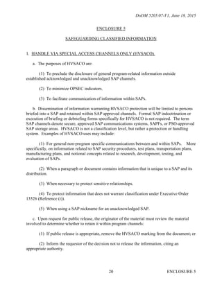 Do d special access program security manual dodm 5205-07-v1 | PDF ...