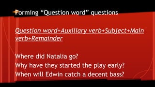 Direct and Indirect questions | PPT