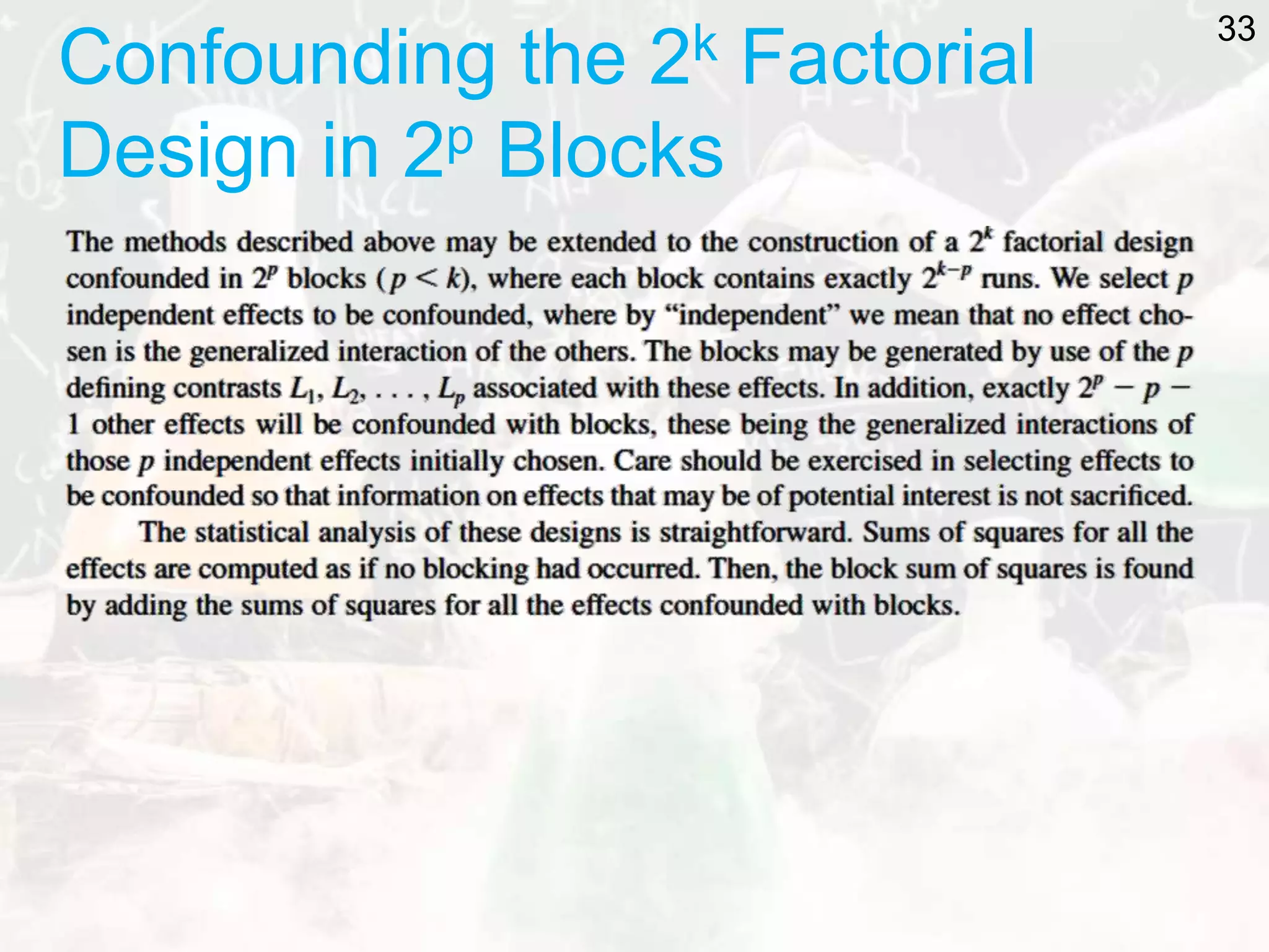 Doe10 factorial2k blocking | PPT