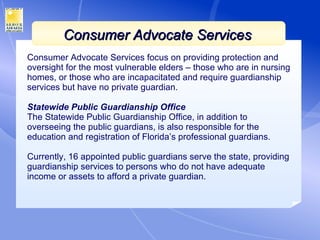 Florida Department of Elder Affairs Overview | PPT