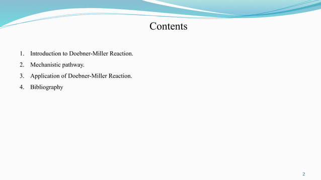 Doebner-Miller reaction and applications | PPTX