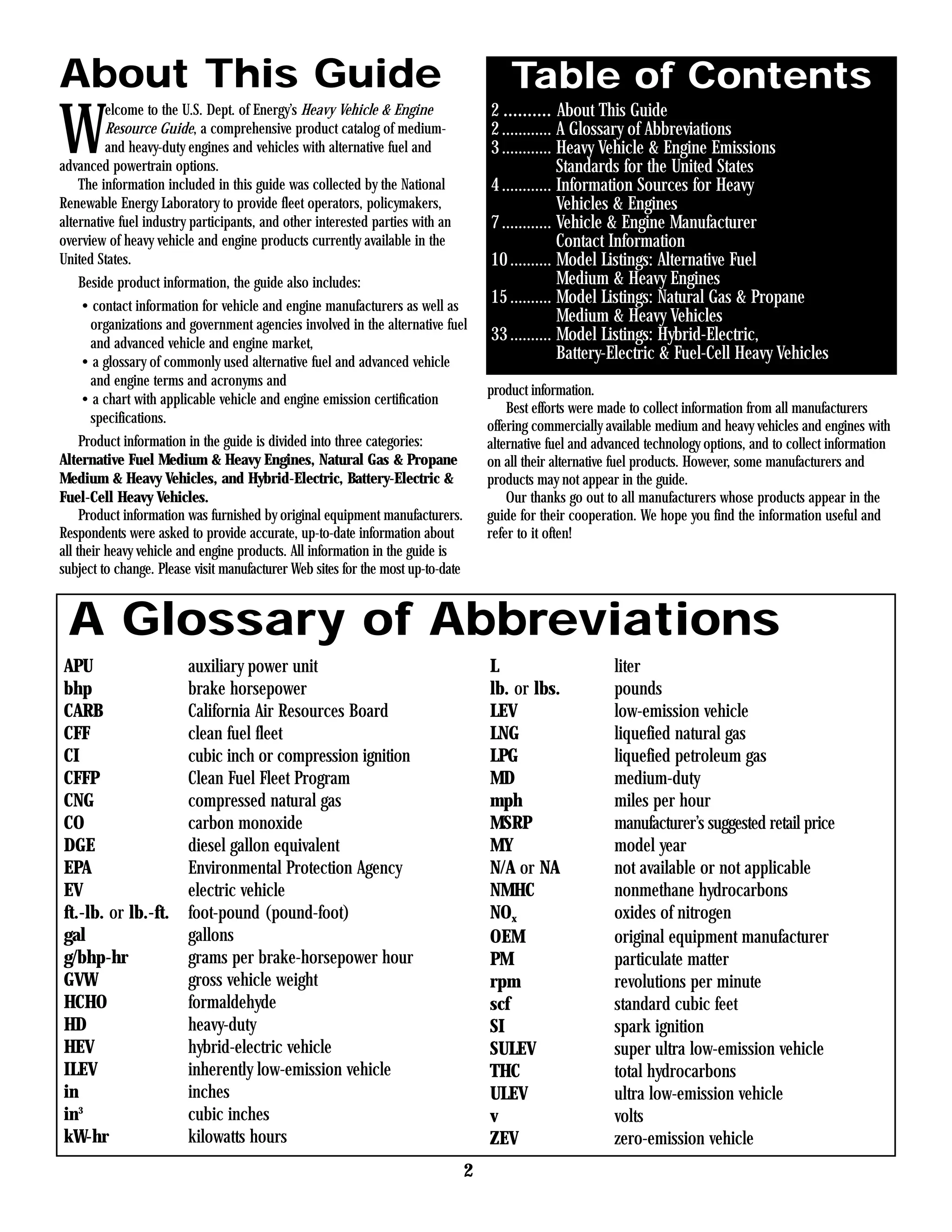 Doe heavy vehicles resources | PDF