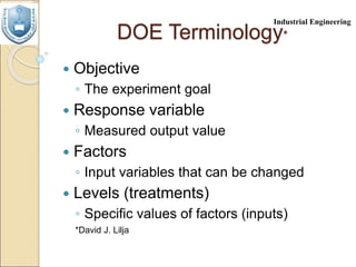Design of Experiments_lecture_1 - introduction powerpoint | PPT