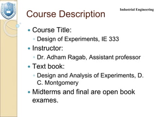Design of Experiments_lecture_1 - introduction powerpoint | PPT