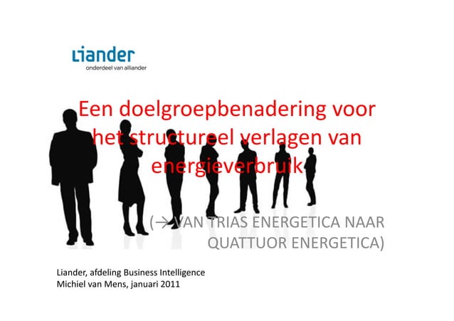 Doelgroepen En Energieverbruik | PPT