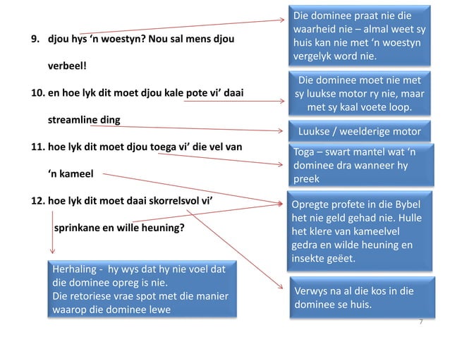 Doemanie gedig graad 10 Afrikaans Eerste Addisionele Taal | PPTX