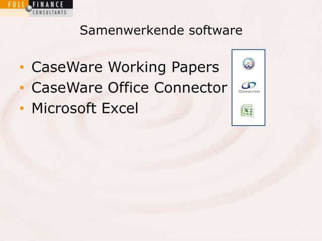 Doe meer met CaseWare | PPT
