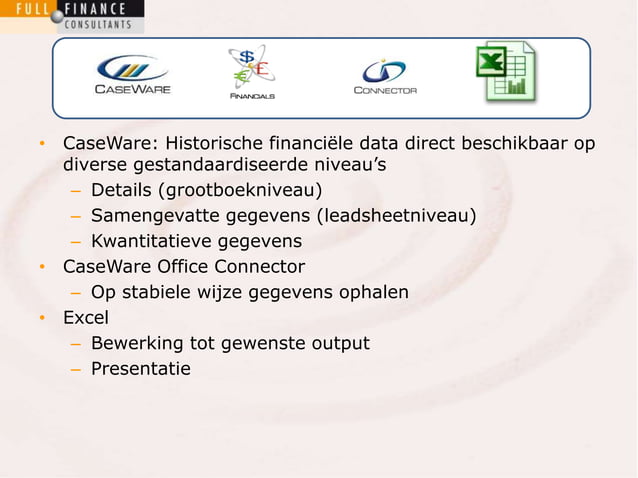 Doe meer met CaseWare | PPT