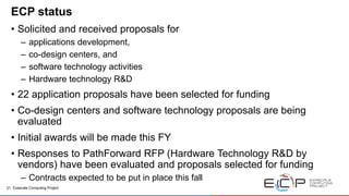 The ECP Exascale Computing Project | PDF