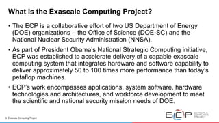 The ECP Exascale Computing Project | PDF