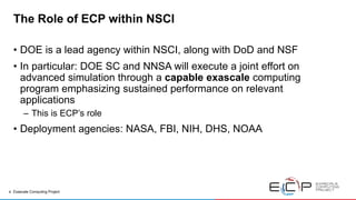 The ECP Exascale Computing Project | PDF