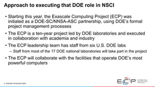 The ECP Exascale Computing Project | PDF