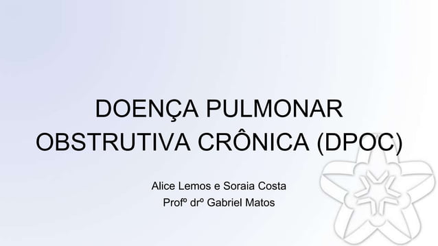 DPOC: tratamento de exacerbações da doença pulmonar obstrutiva crônica ...