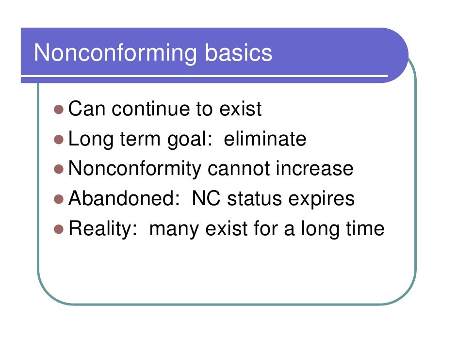 DOE Nonconforming Uses
