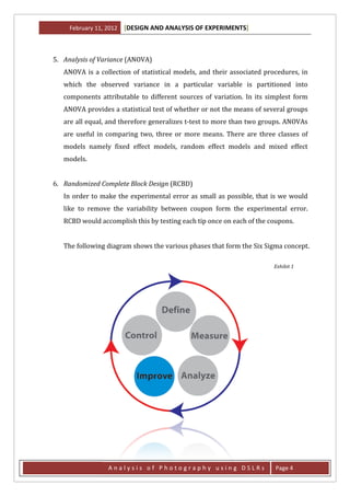 DSLR Image Quality Analysis using Minitab | PDF