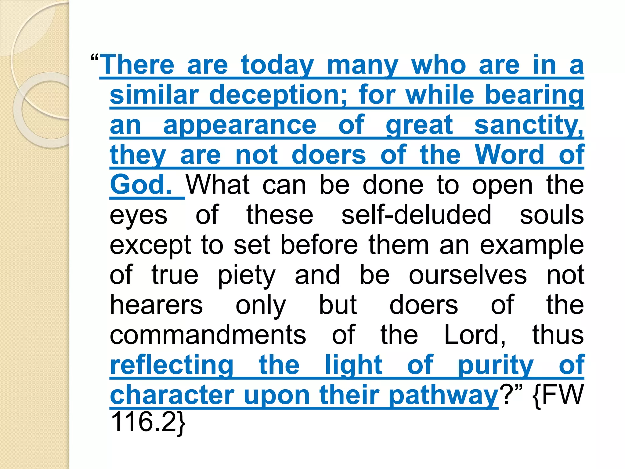 Doers of the word ppt | PPTX | Christianity | Religion & Spirituality