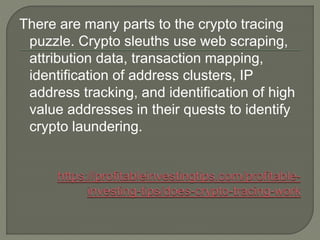 Does Crypto Tracing Work? | PPT