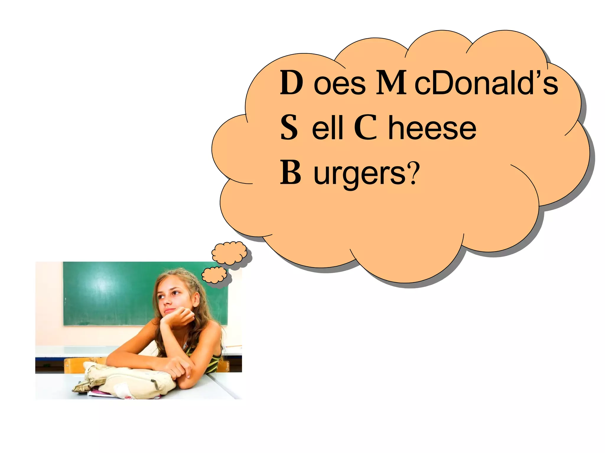Does McDonald\'s Sell Cheeseburgers? (lomg division) | PPT