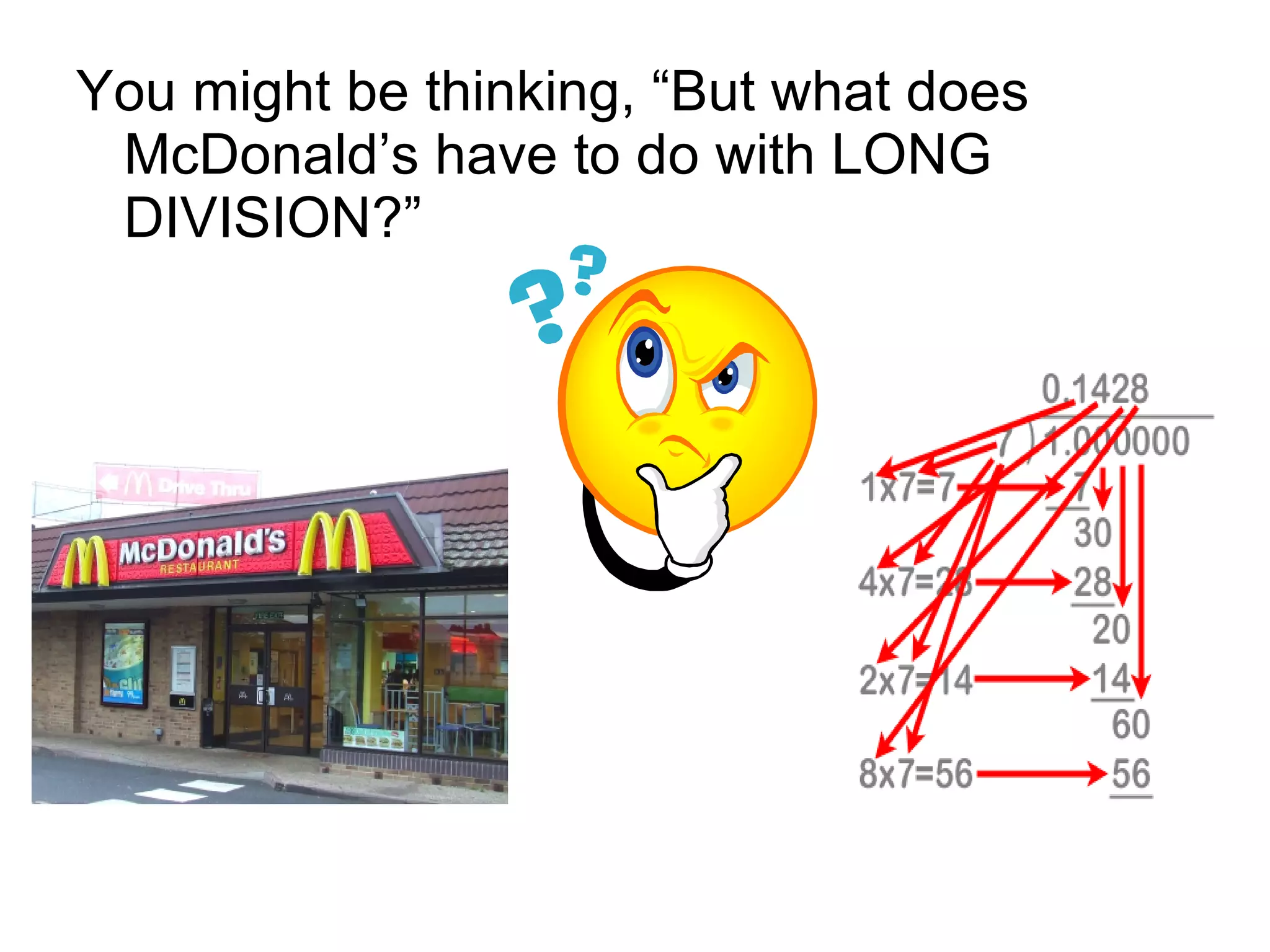 Does McDonald\'s Sell Cheeseburgers? (lomg division) | PPT