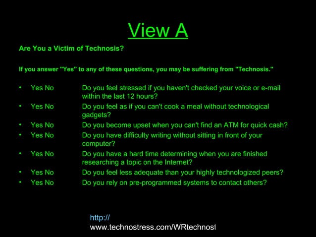 Does Technology Cause Stress? | PPT
