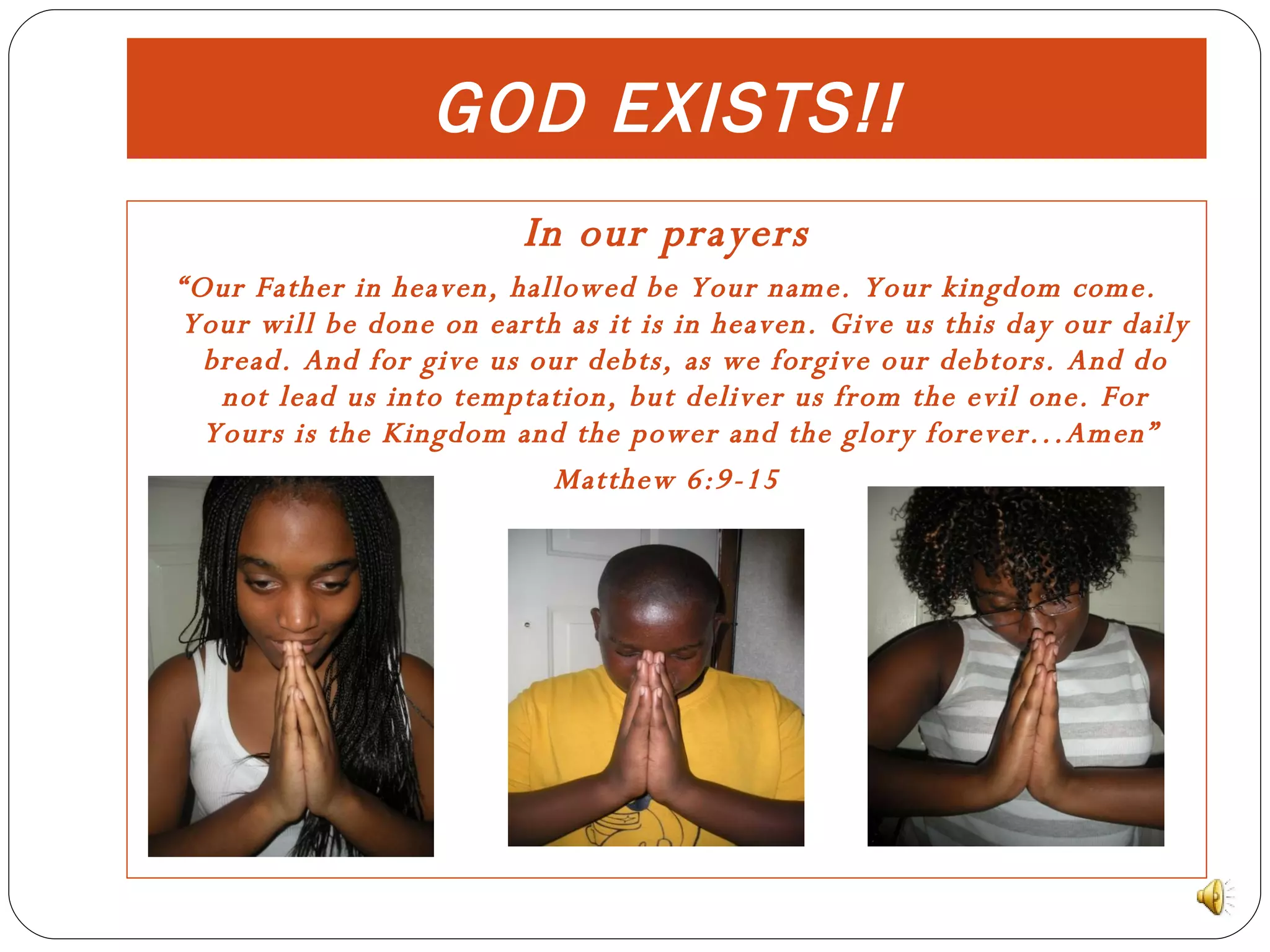 Does God Exist! TMajor | PPT