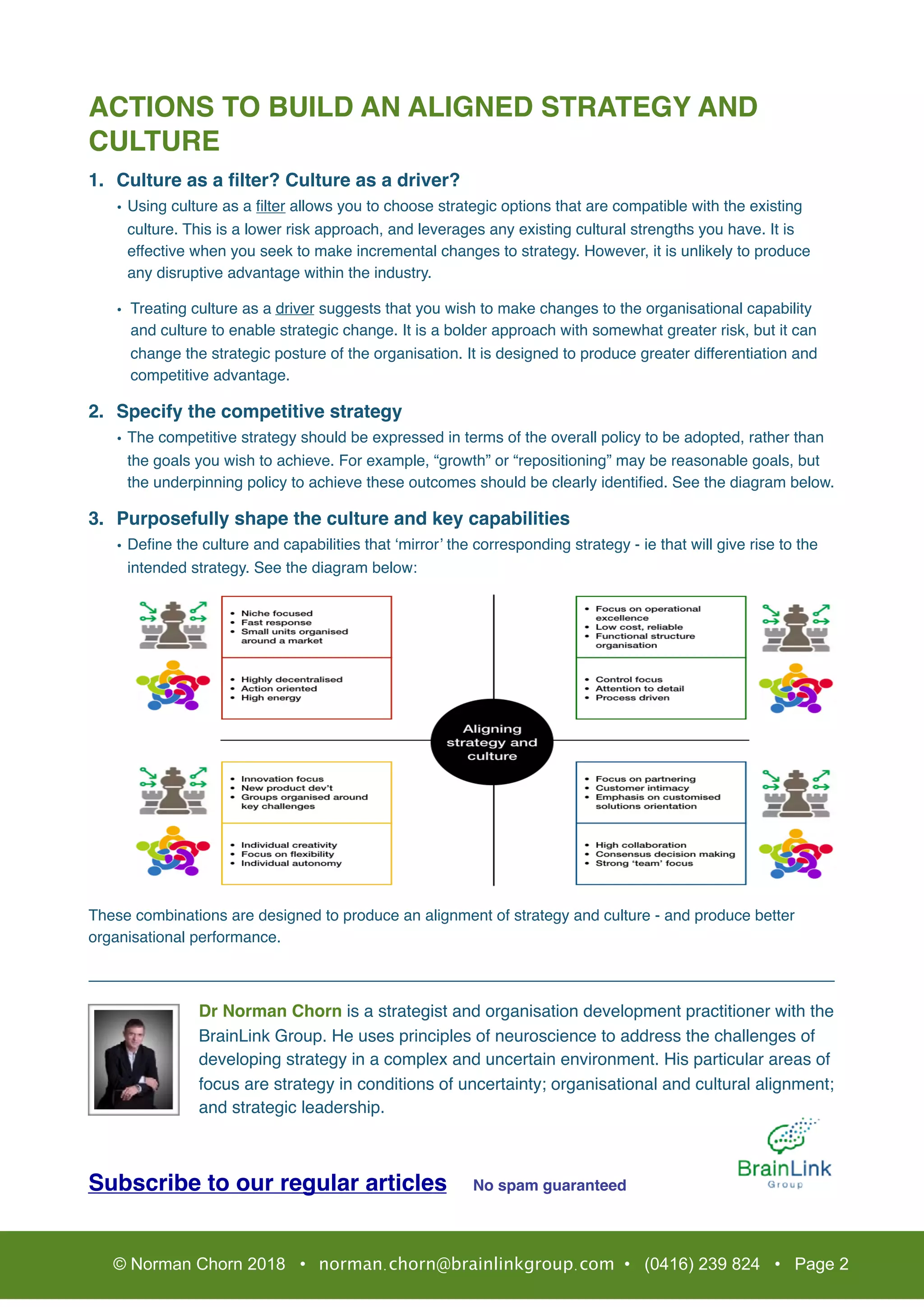 Does culture really eat strategy? | PDF