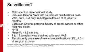Does flat epithelial atypia always need excision | PPT