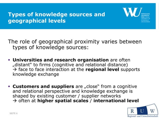 Franz Tödtling: Does geography matter? | PPT Franz Tödtling: Does geography matter? | PPT