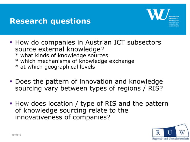 Franz Tödtling: Does geography matter? | PPT Franz Tödtling: Does geography matter? | PPT