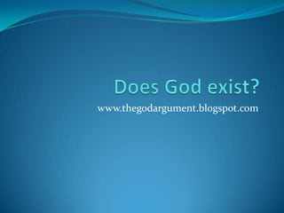 Does God Exist | PPTX