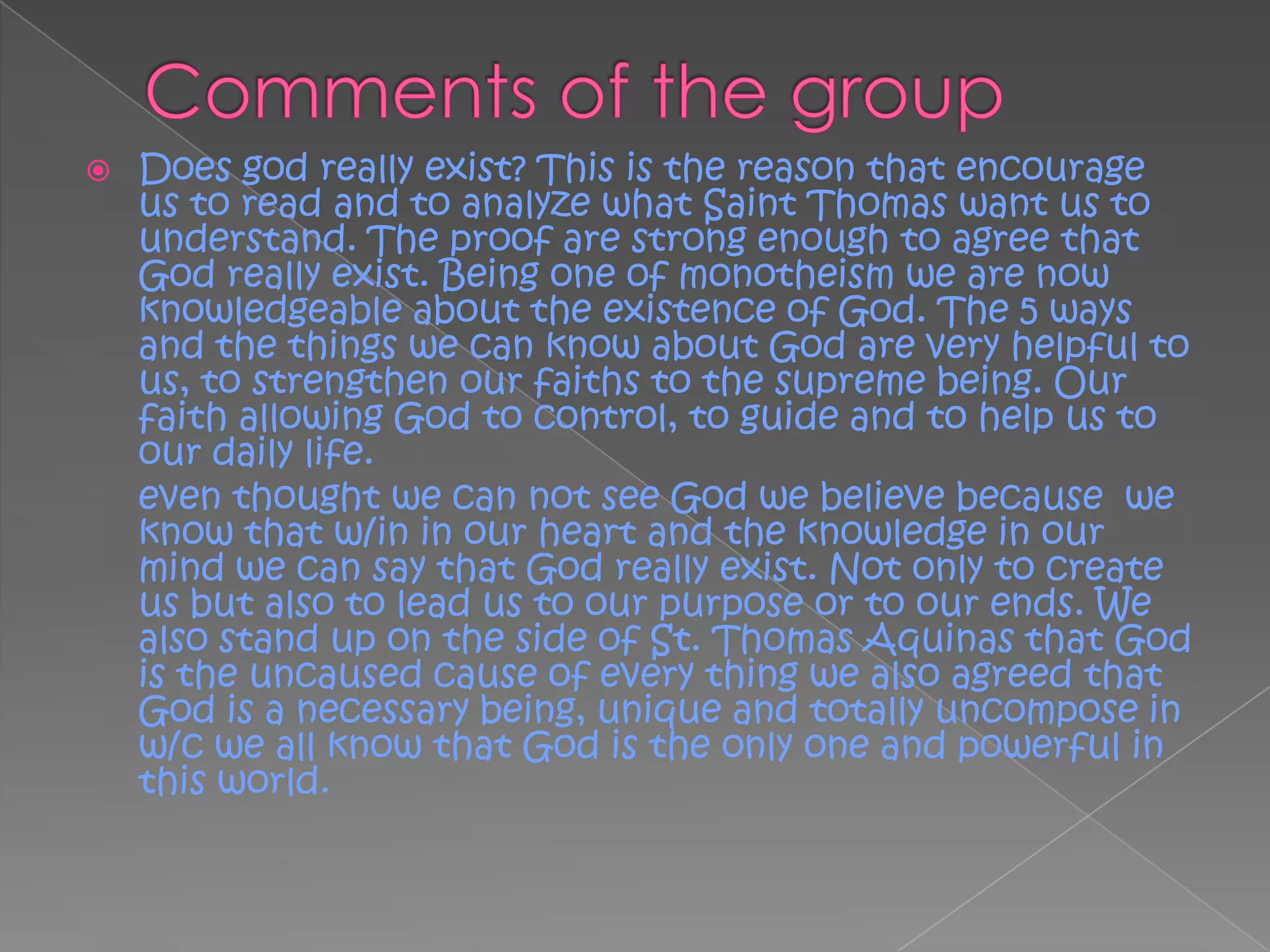 Does god exist | PPTX