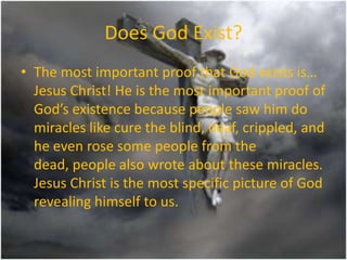 Does God Really Exist | PPT