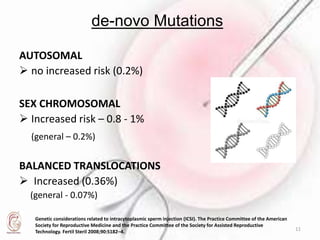 Does icsi causes genetic defects | PPTX