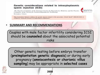 Does icsi causes genetic defects | PPTX