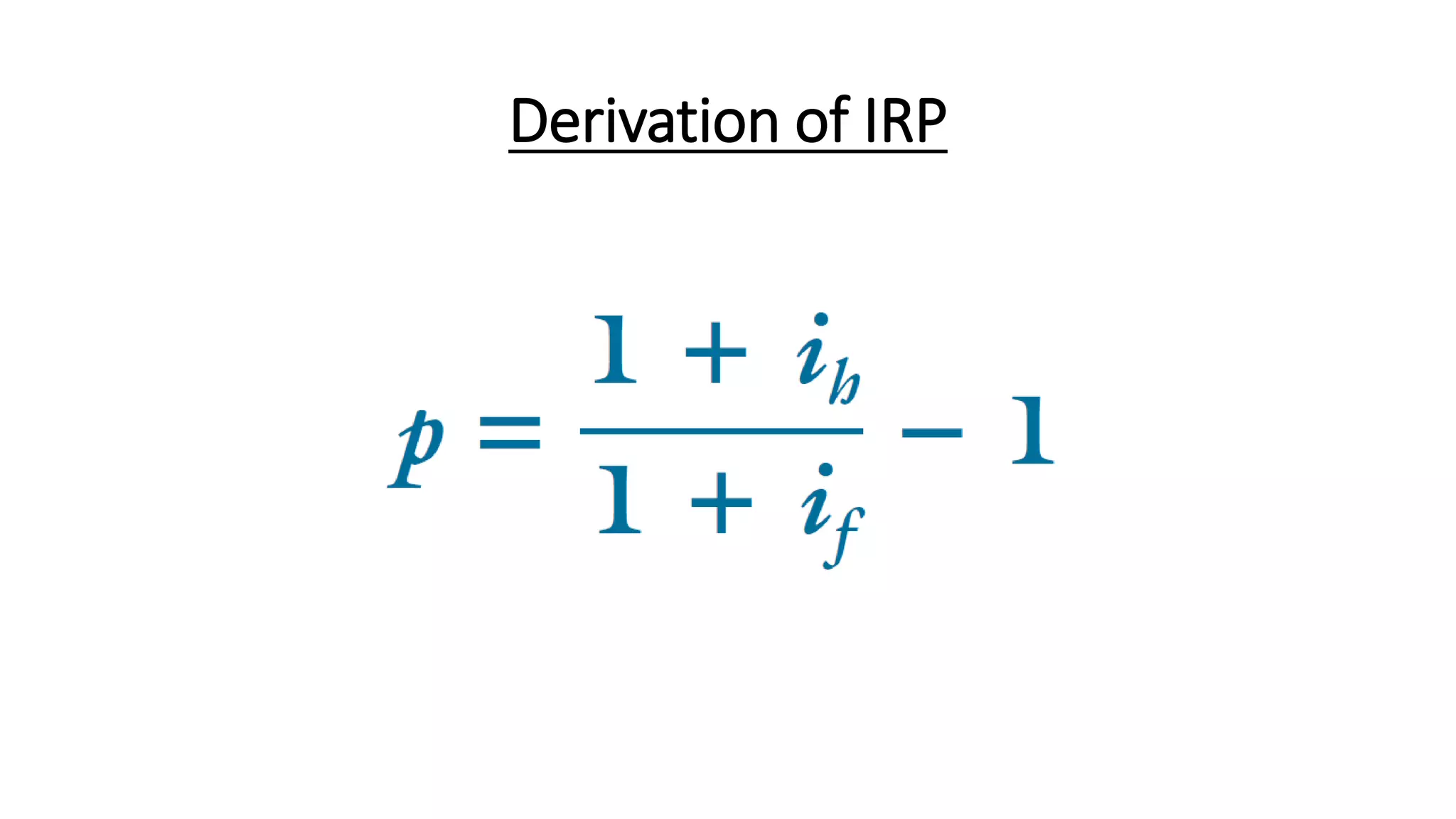 PPP, IFE and IRP | PPTX