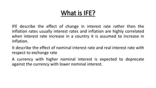 PPP, IFE and IRP | PPTX